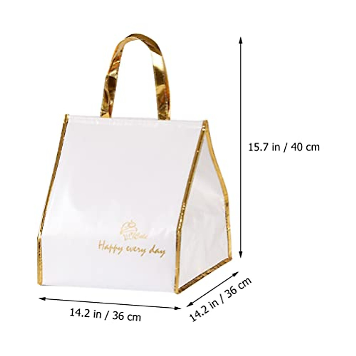 Insulated Grocery Bags Food Delivery Tote Thermal Cake Carrying Bags Picnic Basket Cooler Bag Warmer Pouch for Home Restaurant Travel 40X36X36CM