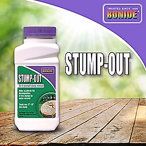 Bonide Stump-Out Granules, Do-it-Yourself At Home Stump Removal Pellets, 1 lb. Fast-Acting Formula for Outdoor Use