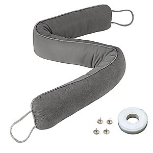Heavy-Duty Door Draft Stopper 36 Inches, Under Door Noise Blocker Energy Saving, Front Door Insulation Draft Guard Wheaterproof Strip for Doors & Windows