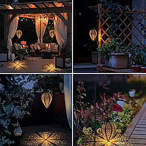 2 Pack Hanging Solar Lanterns + 2 Pack Hanging Solar Lanterns
