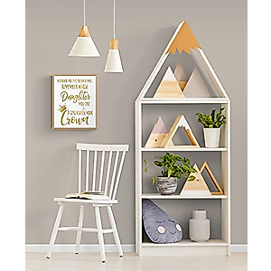 Room Decor for Teen Girls | Whenever You Feel Overwhelmed.Remember Whose Daughter You Are & Straighten Your Crown | Teen Girl Room Decor | Bedroom Decor for Teen Girls-8x10 UNFRAMED Gold Foil Poster