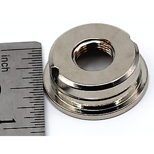 Electrosocket Jack Plate for Telecasters - Polished Nickel Finish