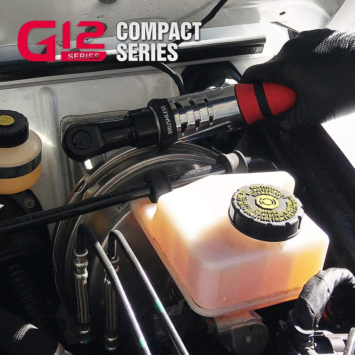 Durofix RW1210-3P G12 Series 12V Li-ion Cordless 3/8” 65 ft-lbs. Torque Brushless Ratchet Wrench Tool Kit with Canvas Bag