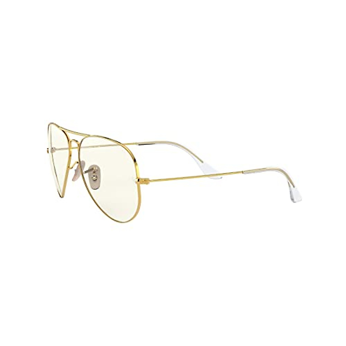 Ray-Ban RB3025 Classic Evolve Polarized Aviator Sunglasses, Gold/Clear to Grey Photochromic, 58 mm