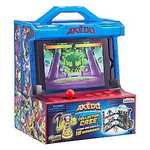 Akedo - Ultimate Arcade Warriors Collector Case Mini Battling Action Figures Ready, Fight, Split Strike,Multicolor,14241, For Ages 6+
