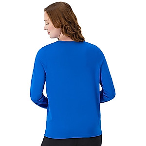 Hanes womens Sport Cool Dri Performance Long Sleeve T-shirt, Awesome Blue, Large US