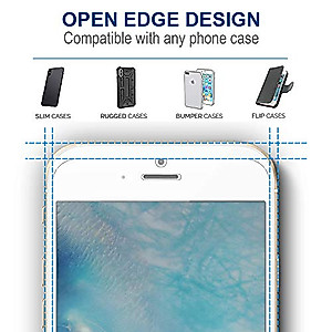 Arae Screen Protector for iPhone 6 / iPhone 6s / iPhone 7 / iPhone 8, HD Tempered Glass Anti Scratch Work with Most Case, 4.7 inch, 3 Pack