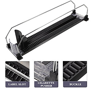 Plastic Pusher Tray Rack Automatic Vending Machine Sliding Organizer Fast Pusher Glide Pull Out Cabinet Shelf Kitchen Drink Storage Holder 35. 5x9cm