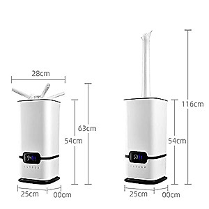 Umidificatore Industriale 13L Umidificatore Di Grande Capacità Riempimento Dall'alto Per Stanze Grandi Facile Da Pulire Spegnimento Automatico Senza Acqua