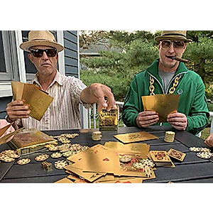 Gold Games Gold Dice Set 2-Pack, Play in Style, Water-Resistant Luxurious Metal Alloy, Great Addition to Any Game or Dice Collection, Perfect Novelty Gift