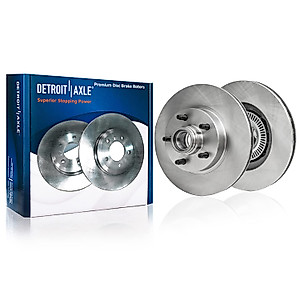 Detroit Axle - Front Brake Kit for Ford Ranger Mazda B2300 B3000 B4000 Replacement Disc Brakes Rotor and Ceramic Brake Pads: 11.28'' inch Rotors