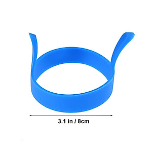 UPKOCH 12 Pcs Silicone Egg Ring Non Stick Egg Cooking Rings Fried Egg Mold Pancake Rings for Frying Eggs Omelet Egg Mcmuffins Random Color