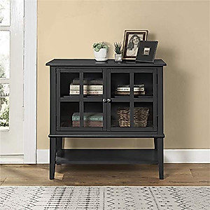 Ameriwood Home Franklin 2 Door Storage Cabinet, Black