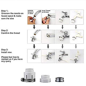 Faucet Water Filter, Hima Tap Water Purifier 8 Layer Purification Ceramics Remove Heavy Metals, Fluoride, Suitable for Most Taps, Home Kitchen Healthy Drinking Water Filter