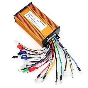 Electric Bike Speed Motor Controller E Bike Brushless Controller, Electric Scooter Motor Speed Controller Three Mode 12 Tube, 1000W-1500W Motor Controller