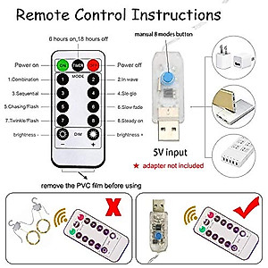 GUOCHENG Copper String Curtain Lights 3m x 3m LED Curtain Fairy Lights USB Powered Window Light Strings with Remote for Home Bedroom Party Wedding, Indoor Outdoor Decorations-Warm White