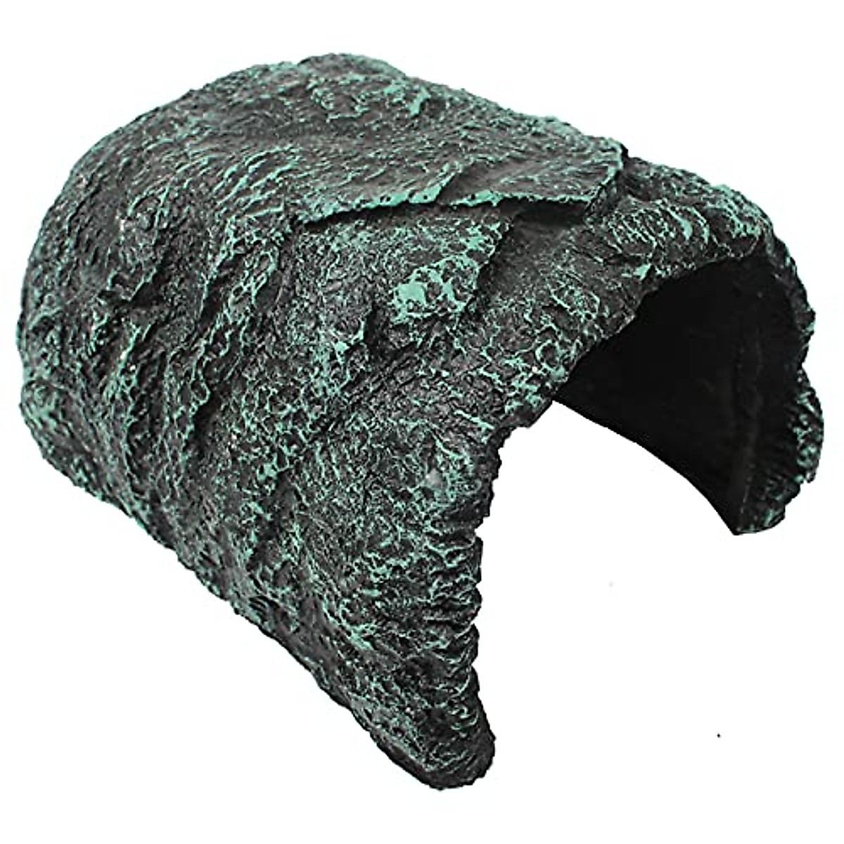 NC Reptile Hides and Caves Resin Rock Bearded Dragon Hideout Reptile Hiding Cave Turtle Hideout for Tortoise Small Lizards Turtles Reptiles Fish Amphibians Reptile Rock Hideaway Decoration