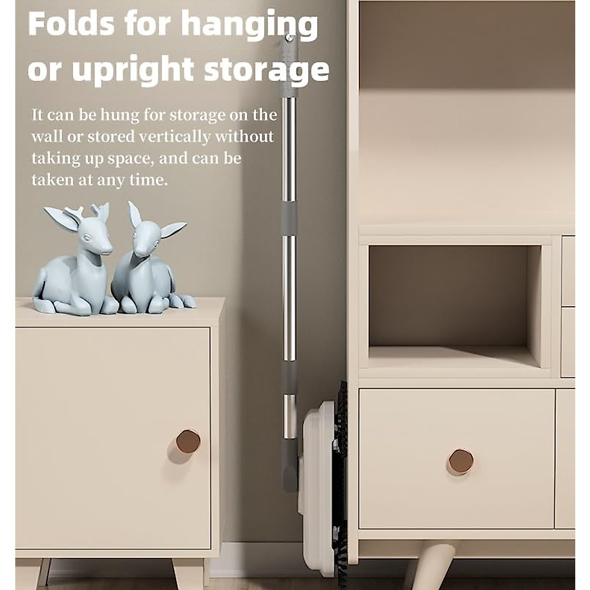 YONGYUN Hand Push Floor Vacuum Cleaner,Foldable Household Sweeper Dry & Wet, Multi-Purpose Household Office Lazy Suction Sweeper Cleaning Machine Floor Carpet