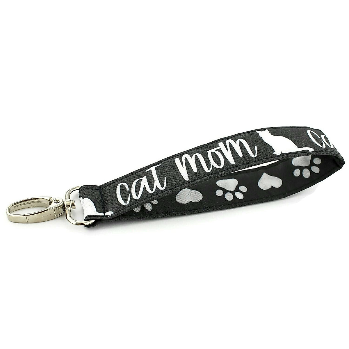 Cat Mom Keychain for Women - Gift Idea for Cat Lovers - Crazy Cat Lady Key Fob