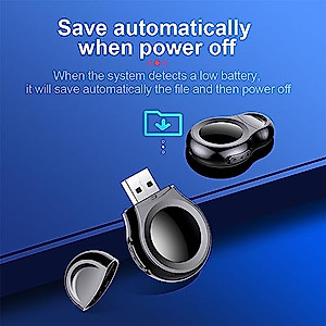 Asixxsix USB Spy Security Camera, 1080P HD Hidden U Disk Mini Camera, Built in 16GB Storage, Effectively Noise Reduction, Portable Mini Video Recorder Adapter for Home Outdoor Office Car