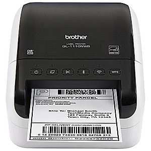 Brother QL-1110NWB Wide Format, Postage and Barcode Professional Thermal Label Printer with Wireless Connectivity