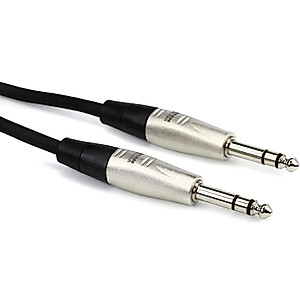 Hosa HSS-010 REAN 1/4" TRS to REAN 1/4" TRS Pro Balanced Interconnect, 10 Feet, Speaker