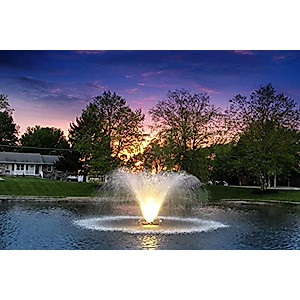 Scott Aerator Night Glo Residential Outdoor Fountain LED Light Set for Scott Aerator Fountains and Display Aerators | Set of 4 Warm White Light Kits with Accessories | Outdoor Efficient Pond Lights