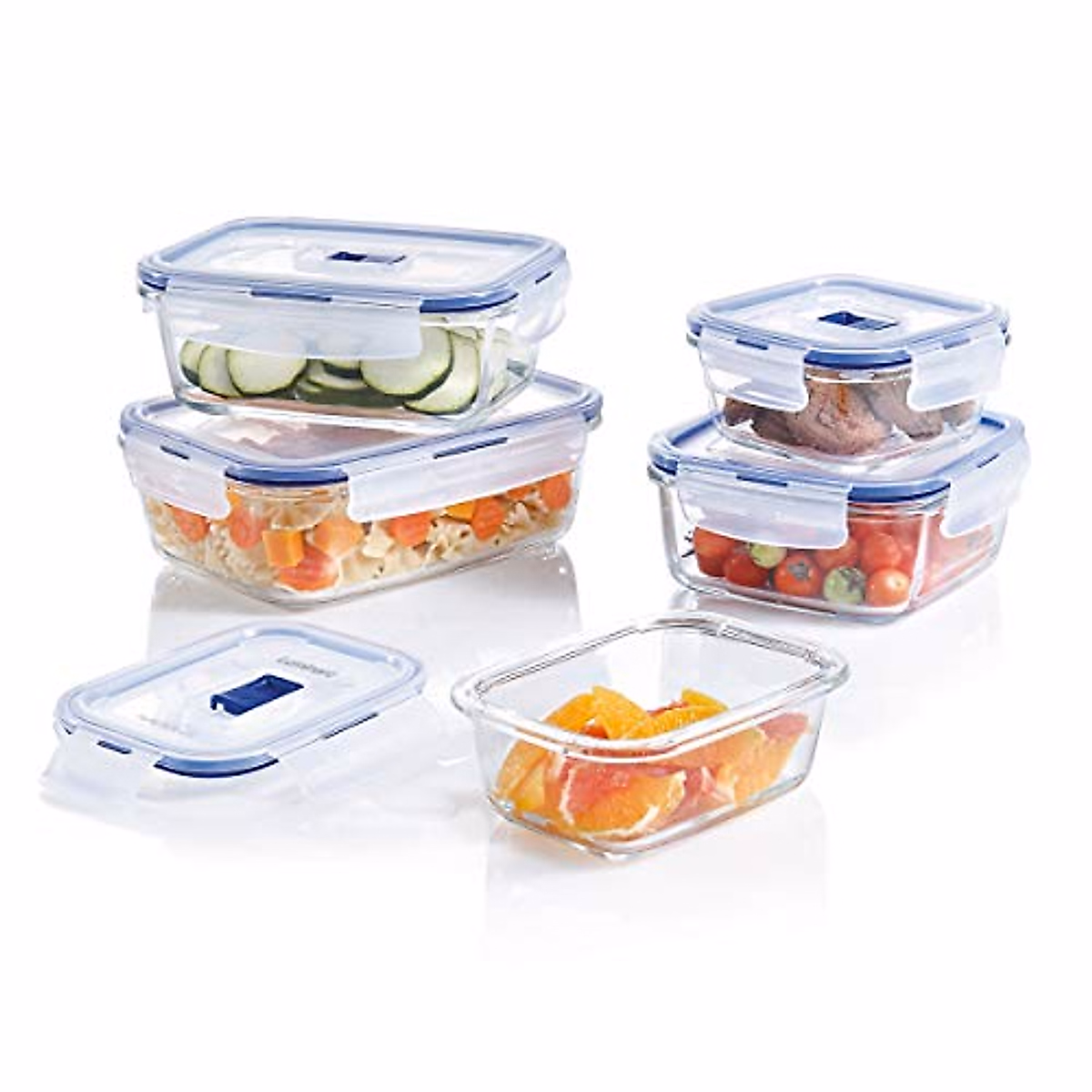Luminarc Pure Box Active Food Storage Set, 10 Piece, Clear