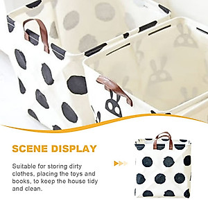 iplusmile Square Storage Box Basket, Canvas Fabric Toy Collapsible Storage Organizer Bin, Waterproof Storage Box, Laundry Basket for Kid Rooms, Playroom, Shelves, Toy Basket, Gift Basket