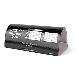 JT Eaton 188BULK Stick-Em Bigfoot Cave Glue Trap for Rodents, Snakes, and Other Pests, Bulk Pack (Case of 24)