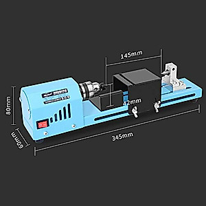 DENESTUS Mini Wood Lathes Multi Metal Mini Lathe CNC Polisher Wood Model Making Drilling Milling Machine Tool 150W for DIY Grinding Drill Art Woodworking