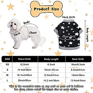6 Pieces Dog Sweaters Winter Chihuahua Clothes Outfits Star Printed Dog Warm Shirt Winter Puppy Clothes for Winter Colorful Thickening Dog Pajamas for Pets Pup Dog Cat (X-Small)