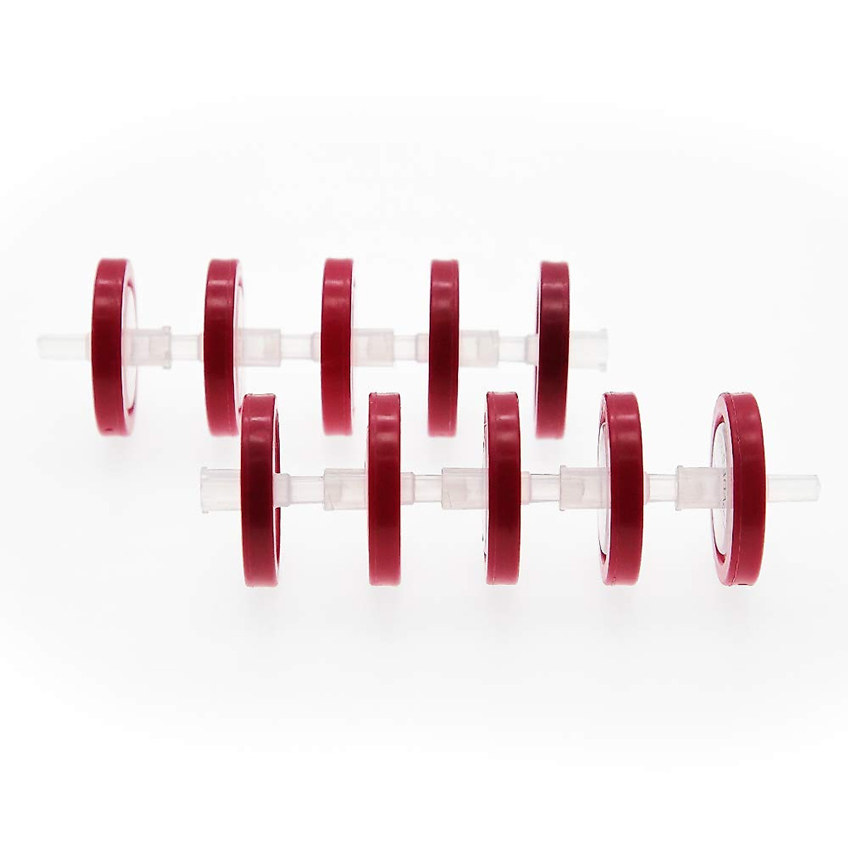 AMTAST Hydrophobic PVDF Syringe Filter Non Sterile 25mm Diameter 0.22um Pore Size (Pack of 10)