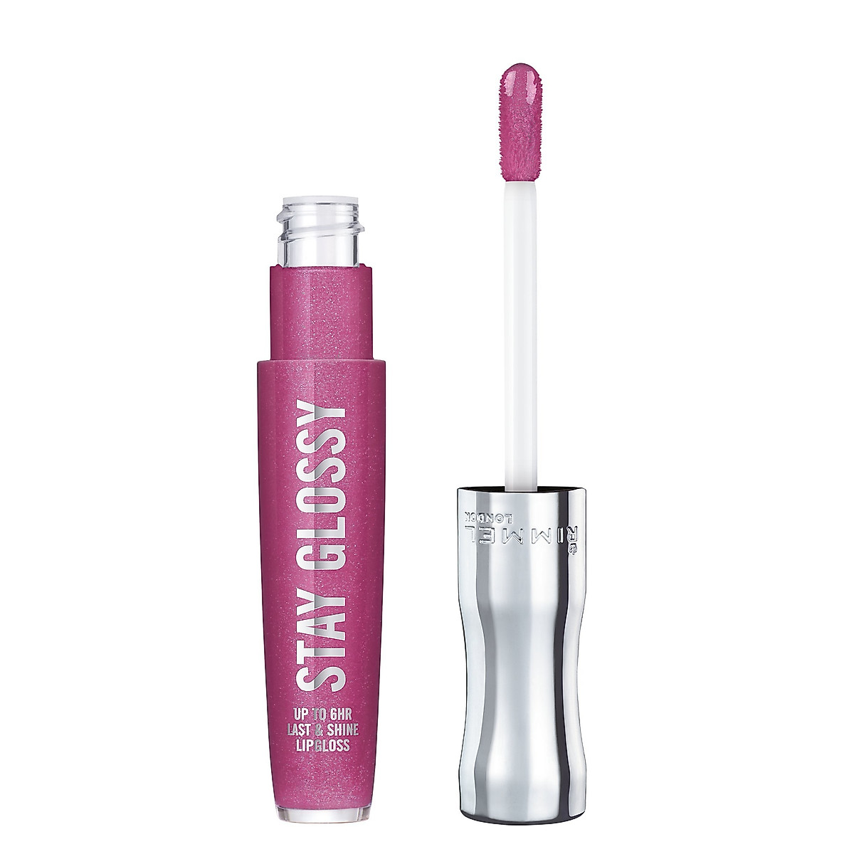 Rimmel Stay Glossy Lipgloss, Savoy Plum, 0.18 Fl Oz (Pack of 1)