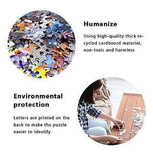 Jigsaw Puzzle for Adults,Atom,Every Piece is Unique,Softclick Technology Means Pieces Fit Together Perfectly,1000PC