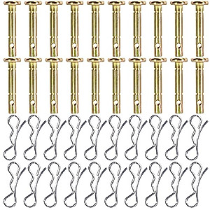20 Pairs Shear Pins and Cotters Pins,Replacement Shear Pins for Snowblower 738-04124 and 714-04040, Shear Pin Kit Compatible with MTD Craftsman Cub Cadet Troy Bilt Snowblowers