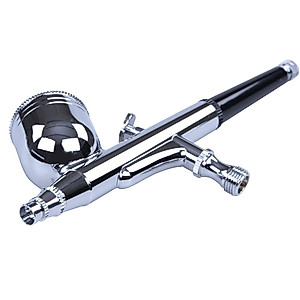 TIMBERTECH Precision Airbrush Professional Dual Action Airbrush ABPST01 with 1/8’’-1/4’’ Adapter, 6ft Airbrush Hose, 0.2/0.3/0.5mm Nozzles and Needles for Painting, Cake Decorating, Tattoo, Models Art