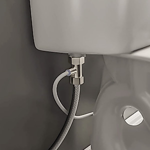 3 Way Tee 7/8" x 7/8" x 1/4",Bidet T Valve for ZMJH Toilet Bidet