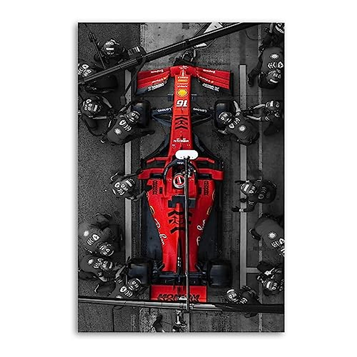 MATYBATE Raceway Sf1000 Charles Leclerc F1 Canvas Art Poster And Wall Art Picture Print Modern Family Bedroom Decor Posters 16x24inch(40x60cm)
