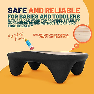 Bbear Baby Children's Table - Perfect for Play, Classroom Table, Toddlers and Childrens Table, Indoor Outdoor Play Table, Designed for Age 0-5, Black