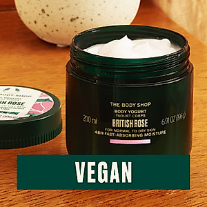 The Body Shop British Rose Body Yogurt – Instantly Absorbing Hydration from Head to Toe – For Normal to Dry Skin – Vegan – 6.91 oz