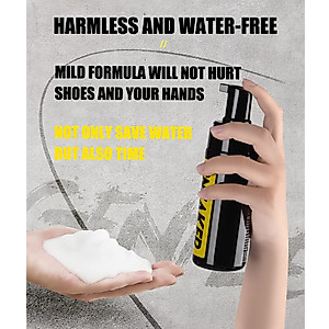 COZGO Shoe Cleaner Kit for Sneaker, Water-Free Foam Sneaker Cleaner 5.3Oz with Shoe Brush and Shoe Cloth,Work on White Shoe,Suede,Boot,Canvas,PU,Fabric,etc