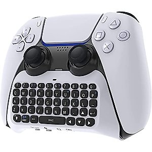 Rzzhgzq Wireless Controller Keyboard for PS5 Wireless Controller Keyboard for PS5 Mini Game Keyboard Built-in Speaker & 3.5MM Audio Jack for Playstation 5