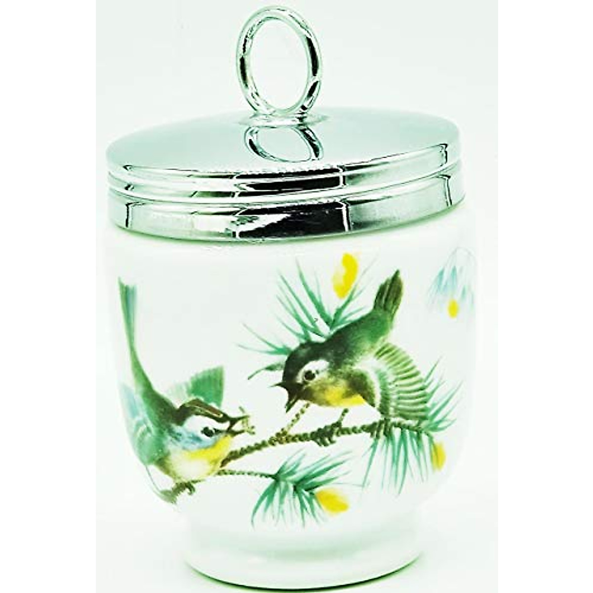Birds by Royal Worcester, China Egg Coddler, King Size