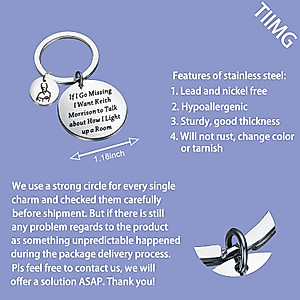 TIIMG Funny True Crime Lovers Gift Crime Show Inspired Jewelry Gift (If I Go Missing US)