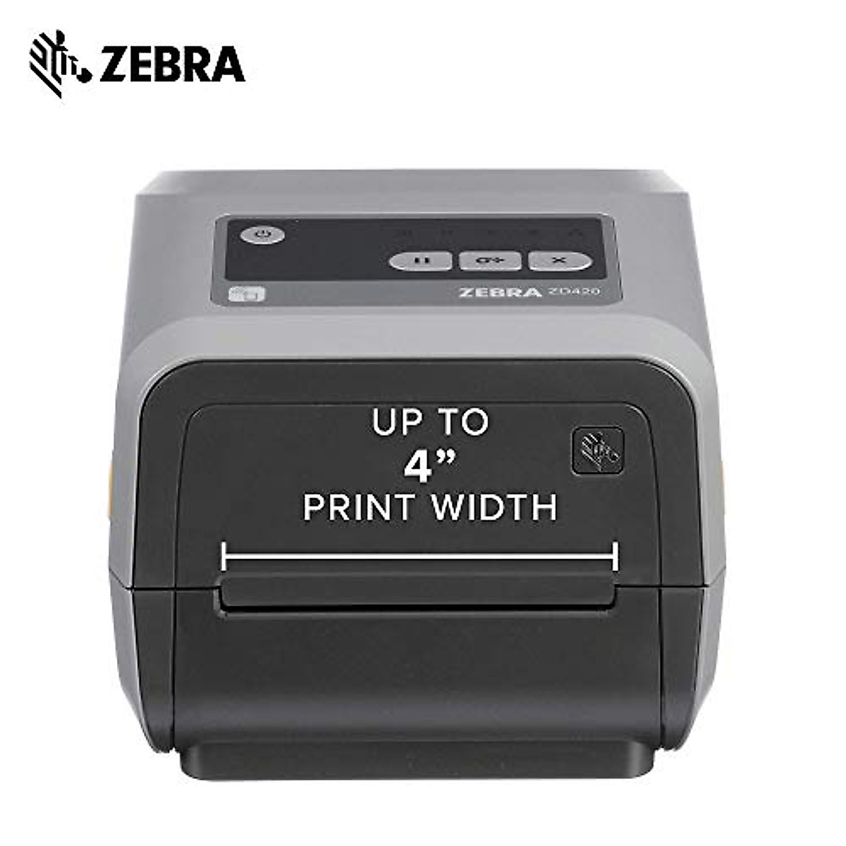 Zebra - ZD420c-Ribbon-Cartridge Desktop Printer for Labels and Barcodes - Print Width 4 in - 203 dpi - Interface: Wifi, Bluetooth, USB - ZD42042-C01W01EZ (Renewed)