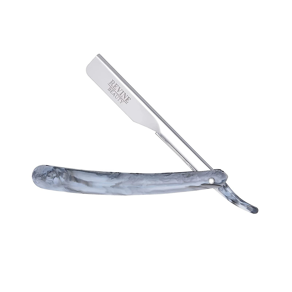 Barber Straight Razor - Professional Cut throat Premium Quality Plastic Handle Shaving Razor, 10 Double Edge Blades Kit (Red Black)