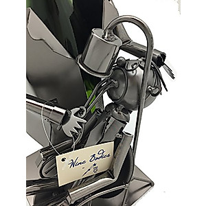 Metal Dentist with Patient Wine Bottle Holder Character