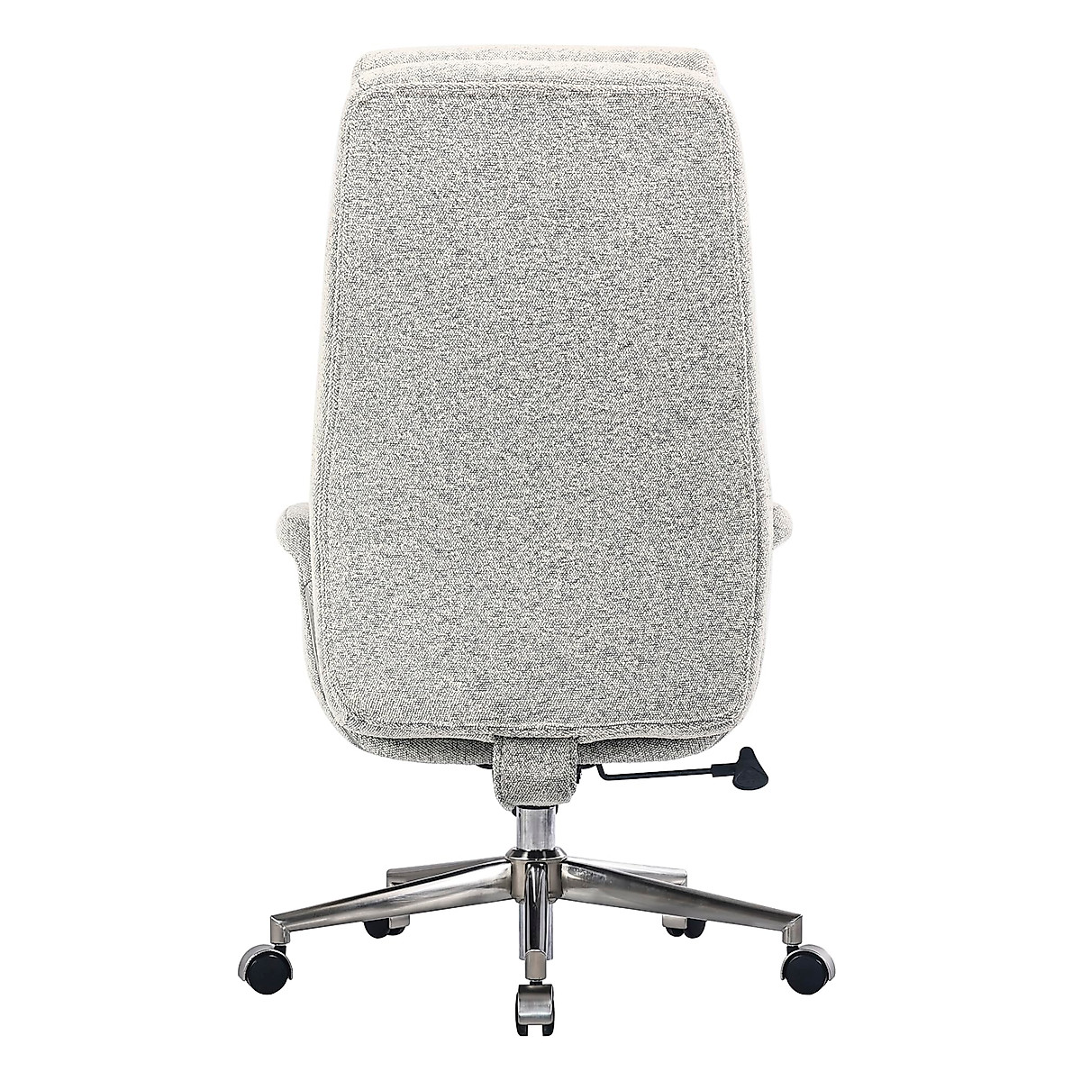 Realspace® Modern Comfort Pizana Bouclé Fabric High-Back Executive Office Chair, Light Sand/Brushed Nickel, BIFMA Compliant