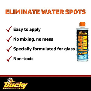 DUCKY PRODUCTS Water Spot Remover for Glass: Cleaner for Glass and Chrome, 8 oz